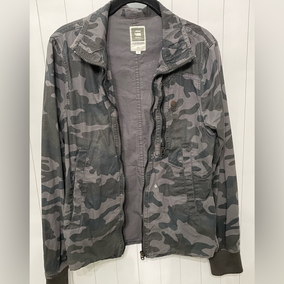 G-Star | Jackets & Coats | Mens Gstar Raw Camo Denim Recroft Over Shirt ...
